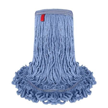 Kleen Handler 24 Oz Heavy-Duty Loop-End Wet Mop Head Refill, Blue, for Superior Commercial ...